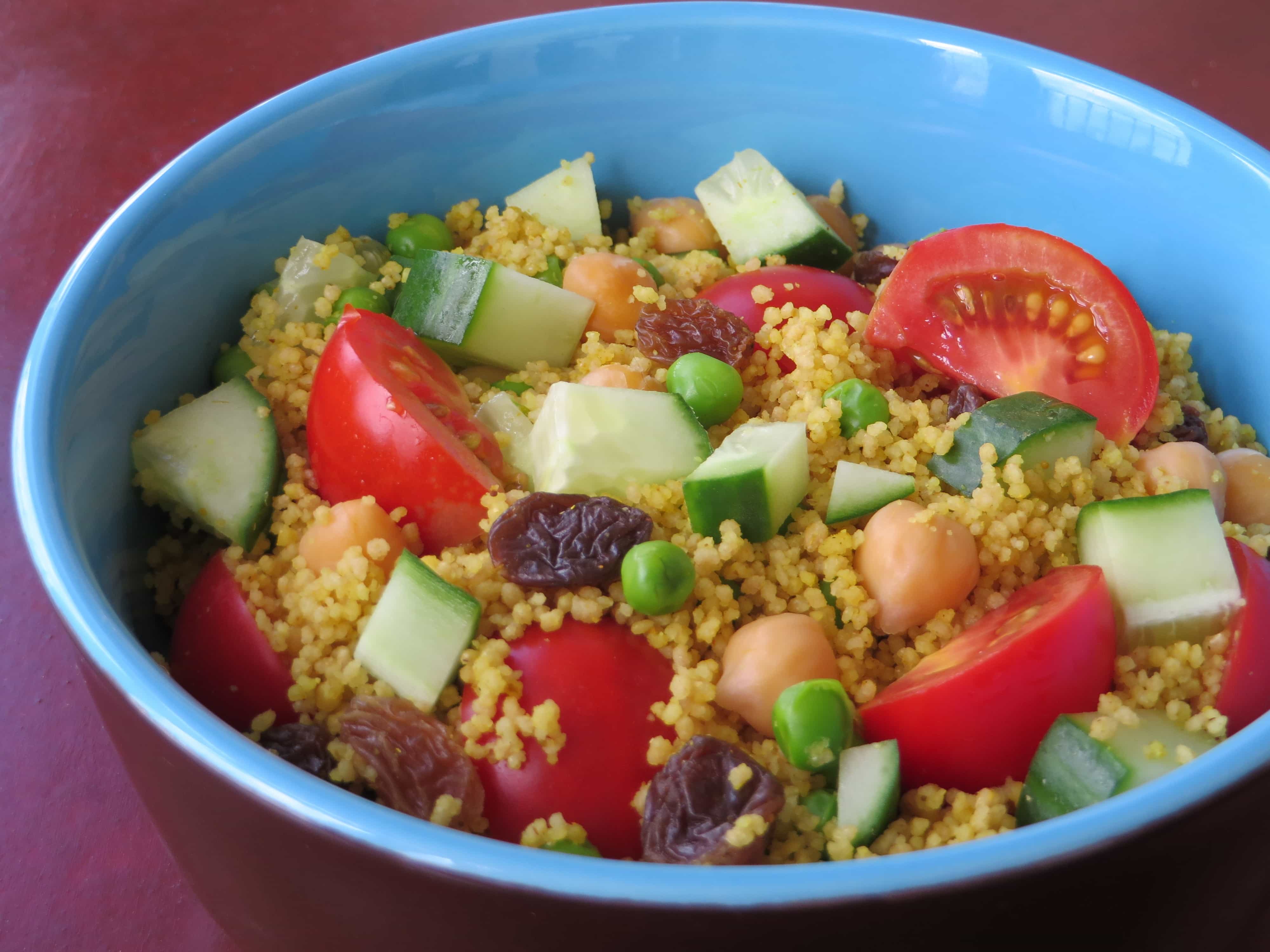 Couscoussalade met tomaatjes en munt – Vegetus